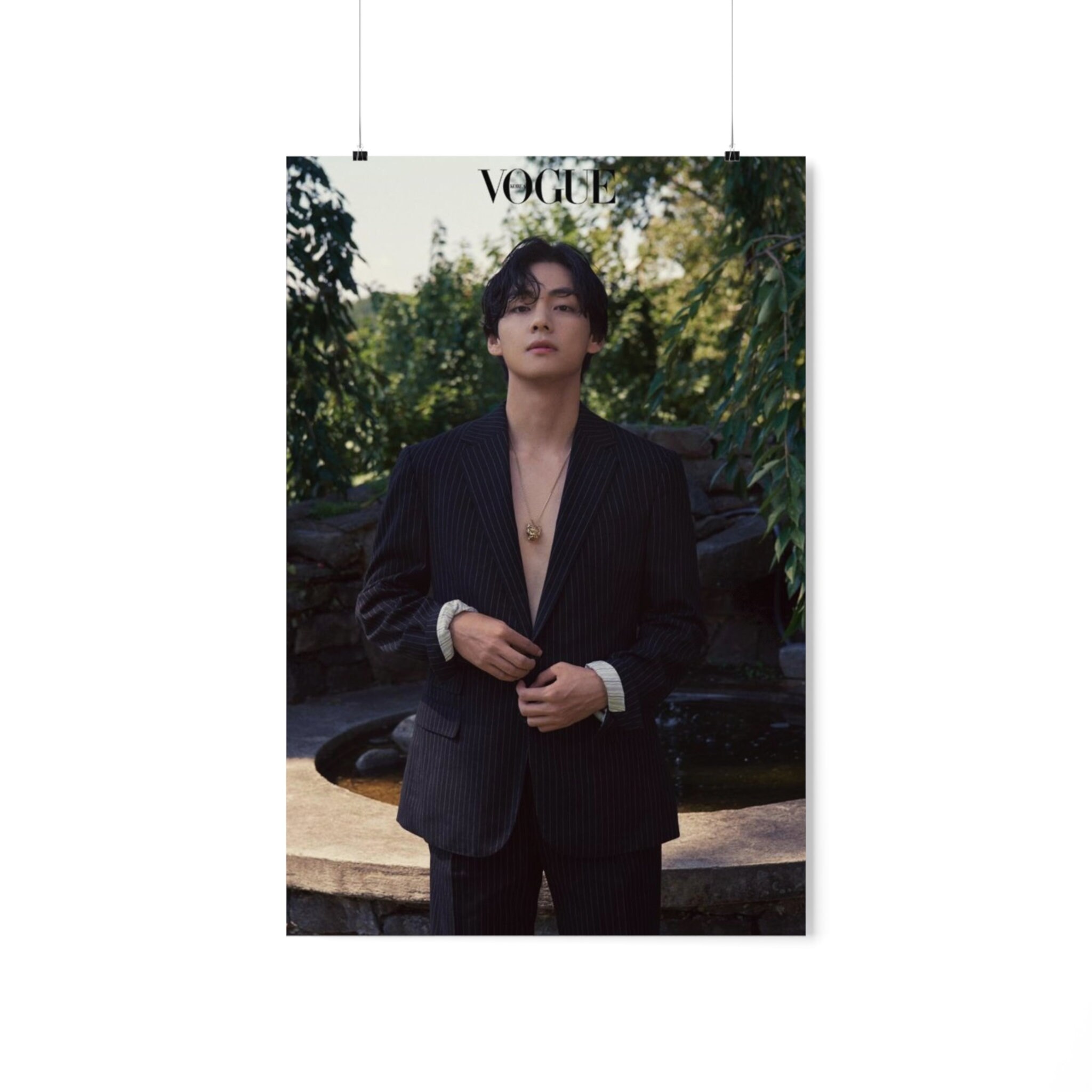 BTS V Vogue Photoshoot Posters Kim Taehyung V Posters Kpop - Etsy