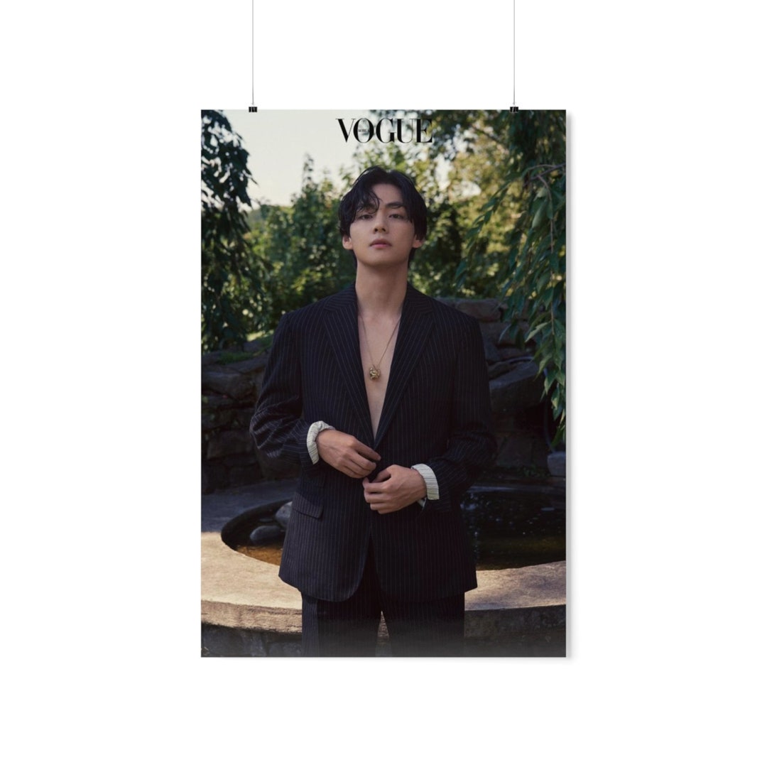 BTS V Vogue Photoshoot Posters Kim Taehyung V Posters Kpop - Etsy