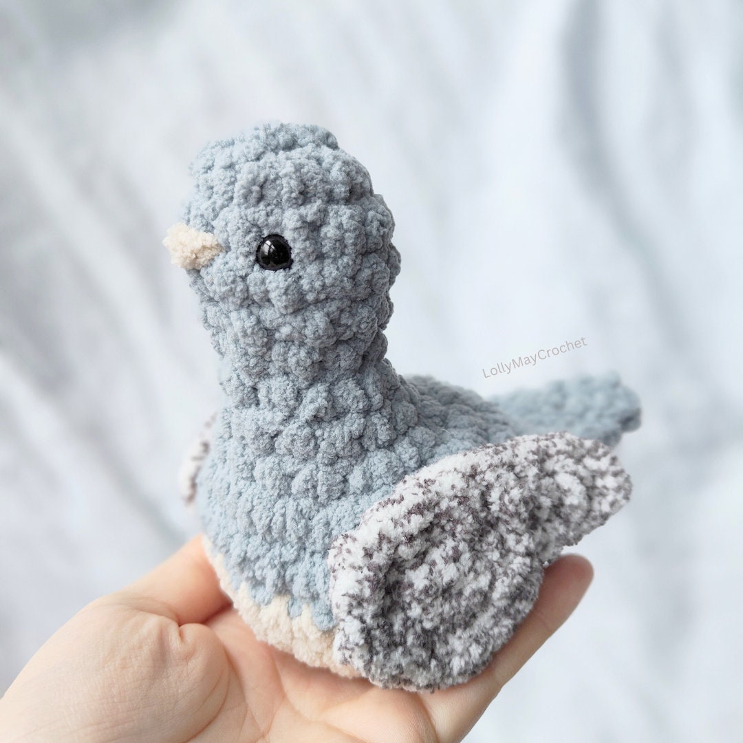 Percy the Pigeon Amigurumi Dove Bird Crochet Pattern - English Using US ...