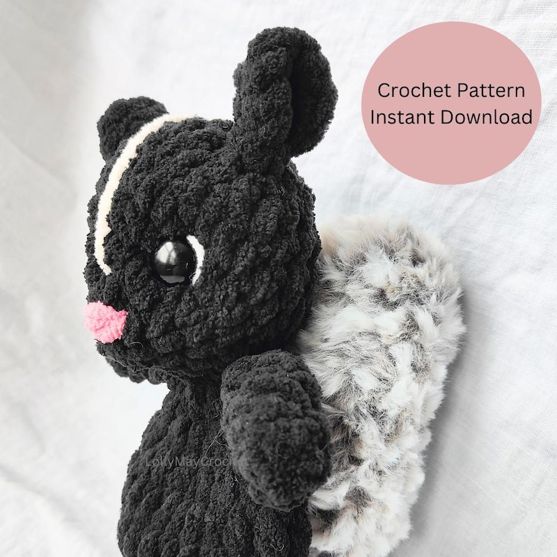 Crochet Skunk - Etsy