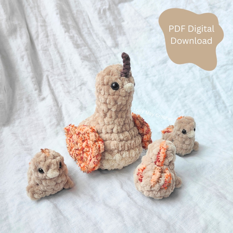 Coco the Quail Crochet Amigurumi Pattern - English Using US Crochet ...