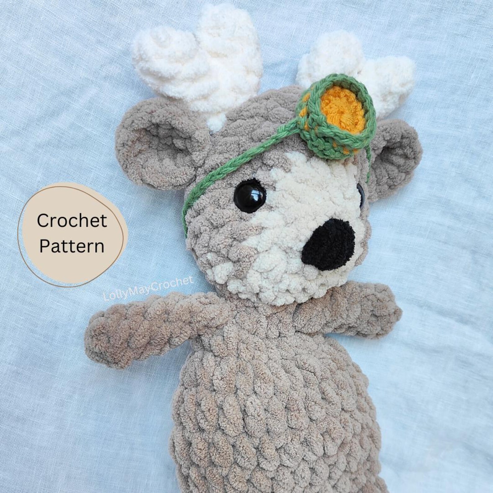 Dax Hiking Deer Snuggler Crochet Pattern - English US Crochet Terms - 1 ...