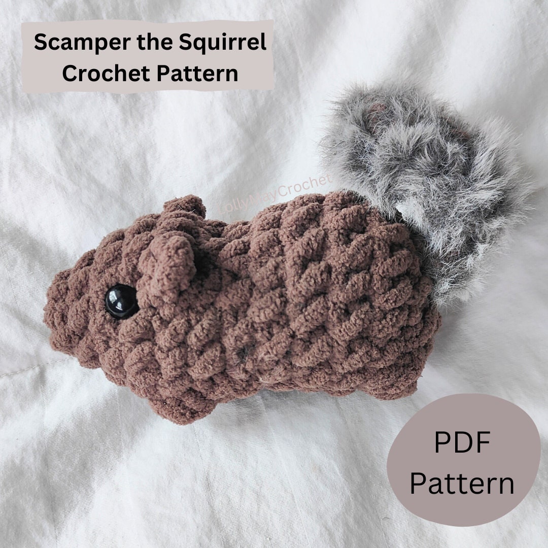 Scamper the Squirrel Crochet Amigurumi Pattern - English US Crochet ...