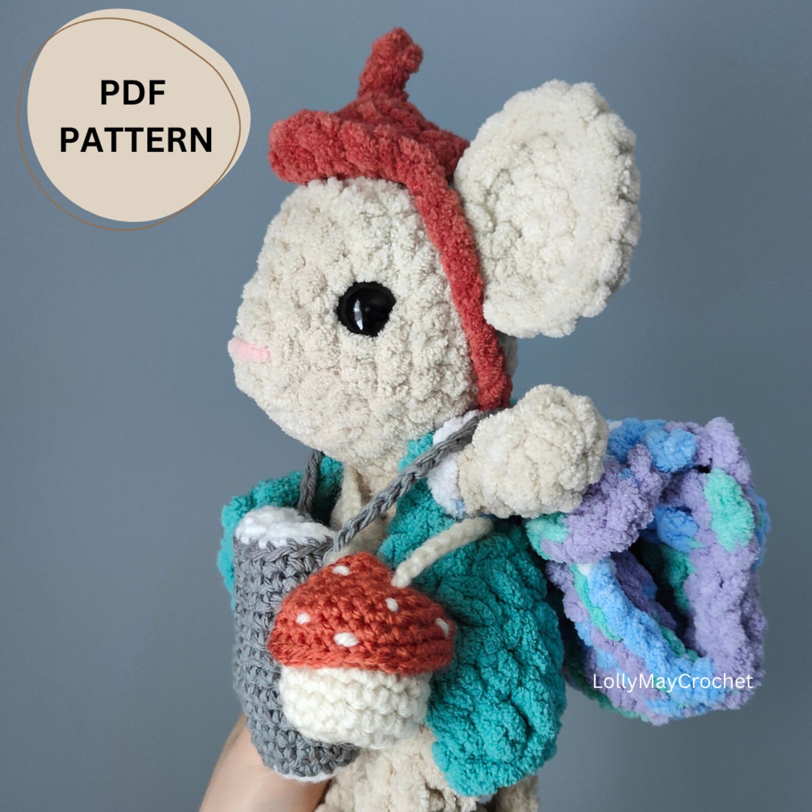 Hiking Animal Crochet Snuggler Pattern Bundle - English US Crochet ...