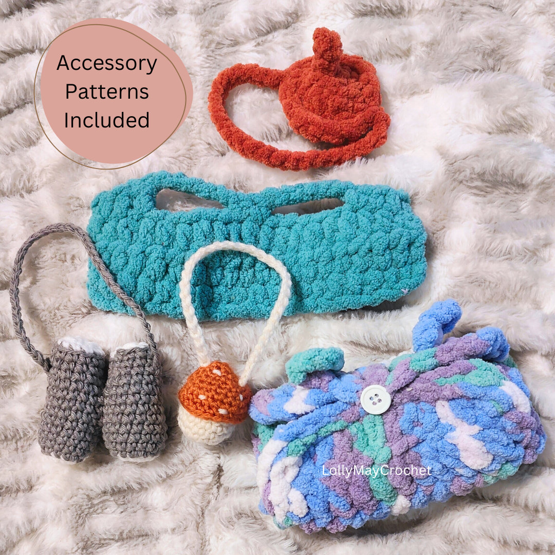 Hiking Animal Crochet Snuggler Pattern Bundle - English US Crochet ...
