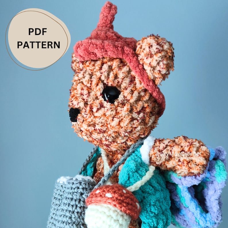 Hiking Animal Crochet Snuggler Pattern Bundle - English US Crochet ...