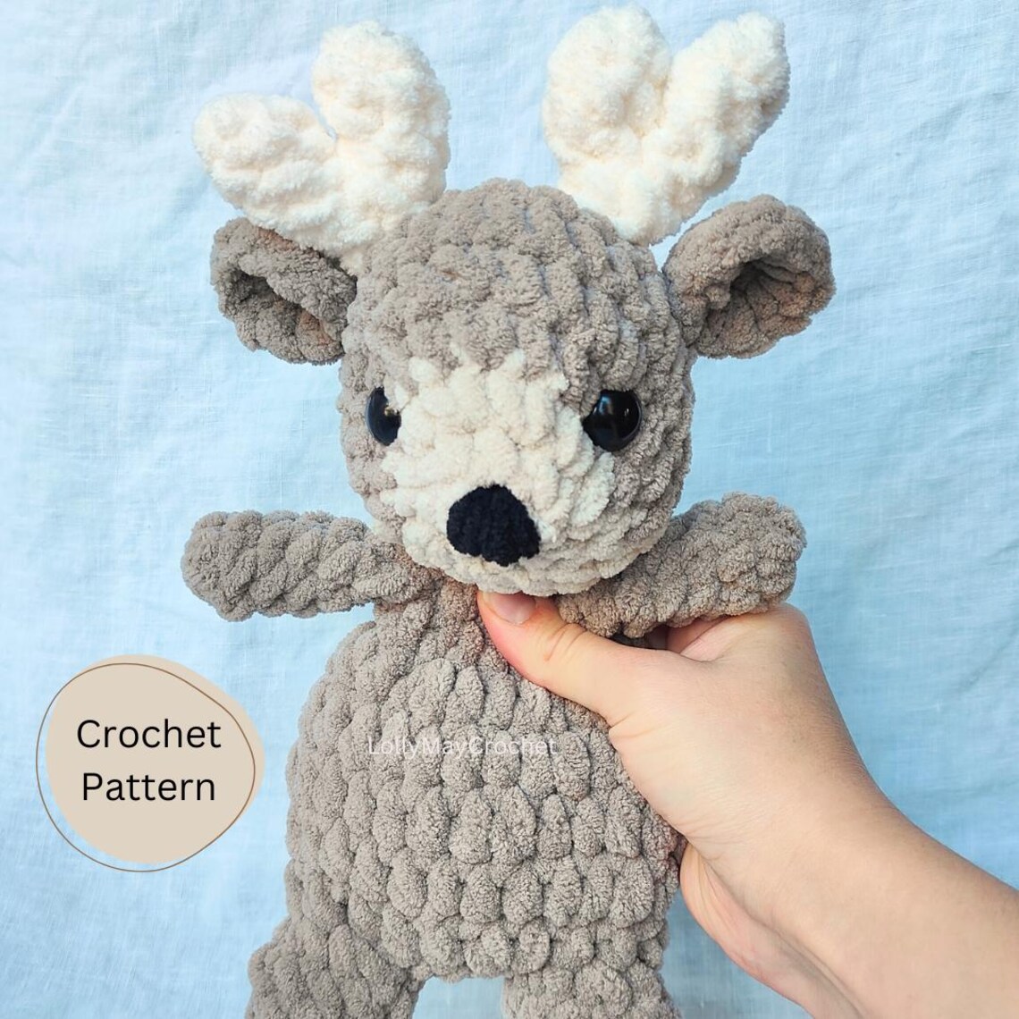Dax Hiking Deer Snuggler Crochet Pattern - English US Crochet Terms - 1 ...
