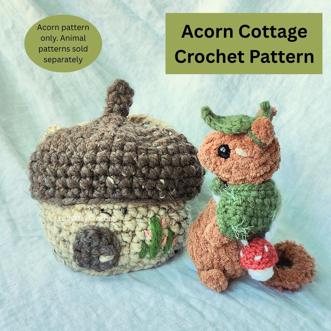 Acorn Cottage Crochet Pattern - Purse Handbag - Beginner Friendly PDF ...