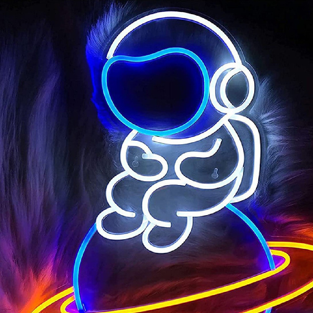 New Glowing Astronaut Neon Light - Etsy