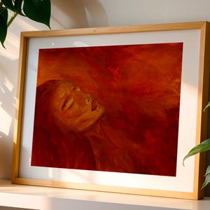 Digital Download, Poster, Colorful, Acrylic Paint, Human Side Profile ...