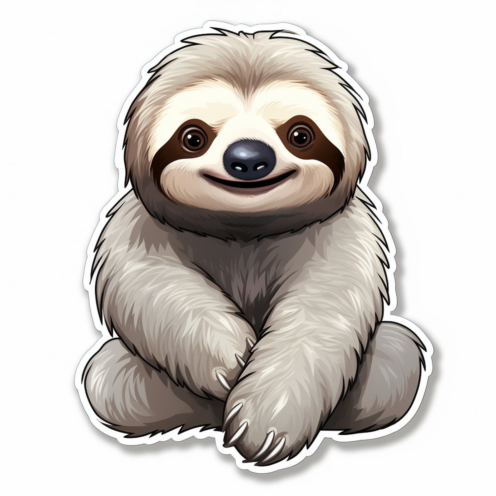 100 Ultra Cute Sloth Stickers - Adorable Sloth Decals - Planner ...