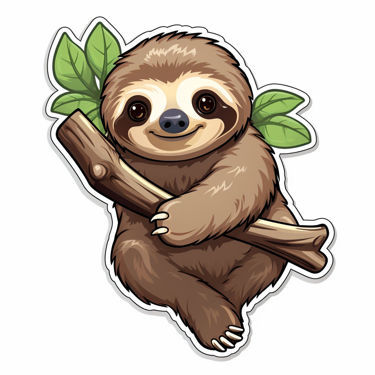 100 Ultra Cute Sloth Stickers Adorable Sloth Decals Planner Journal ...