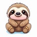 100 Ultra Cute Sloth Stickers Adorable Sloth Decals Planner Journal ...