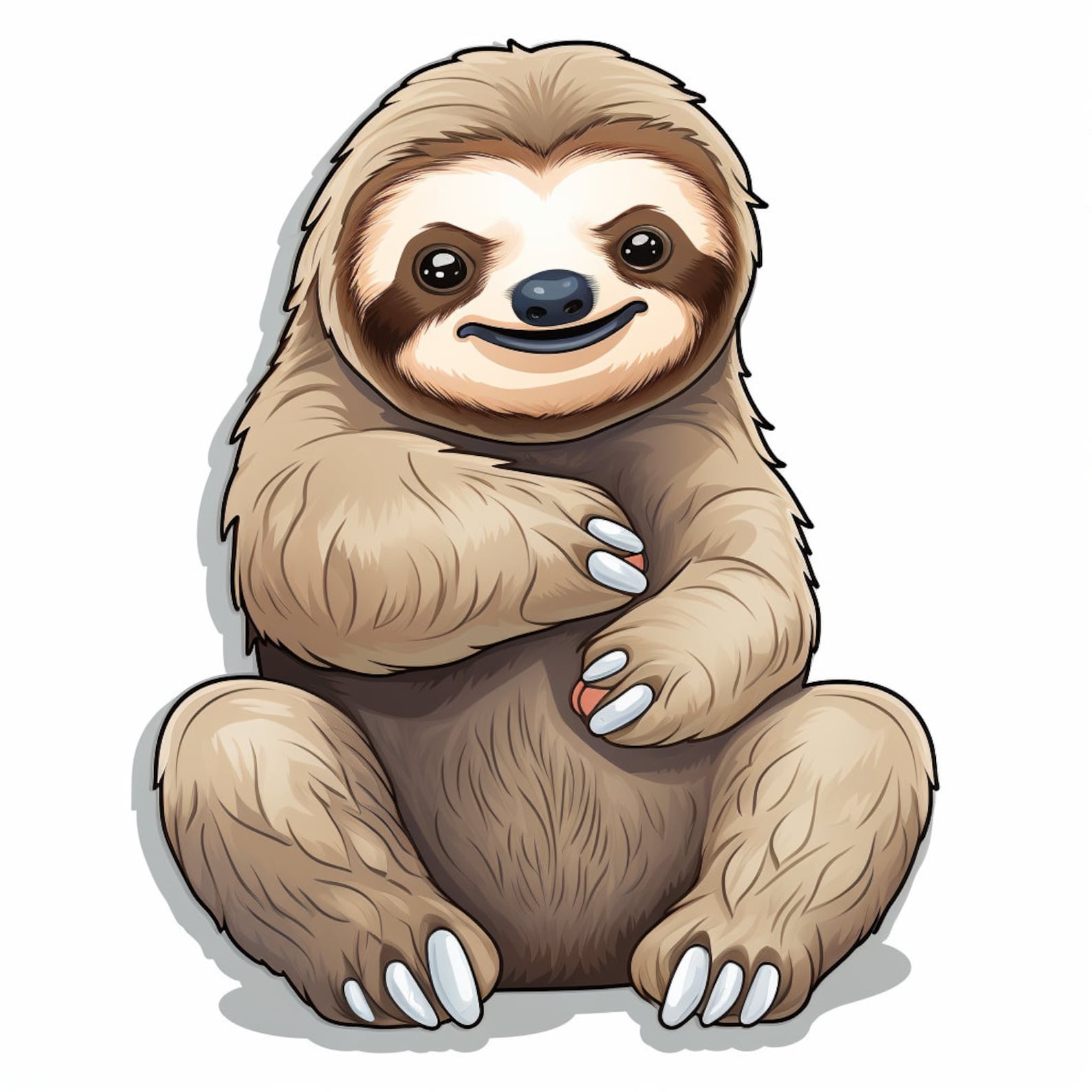100 Ultra Cute Sloth Stickers - Adorable Sloth Decals - Planner ...