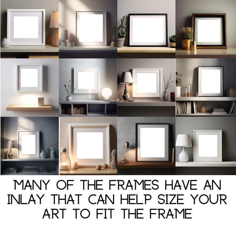 101 Frame Mock Ups Frame Mock up Bundle Art Mock up Photograph Styled ...