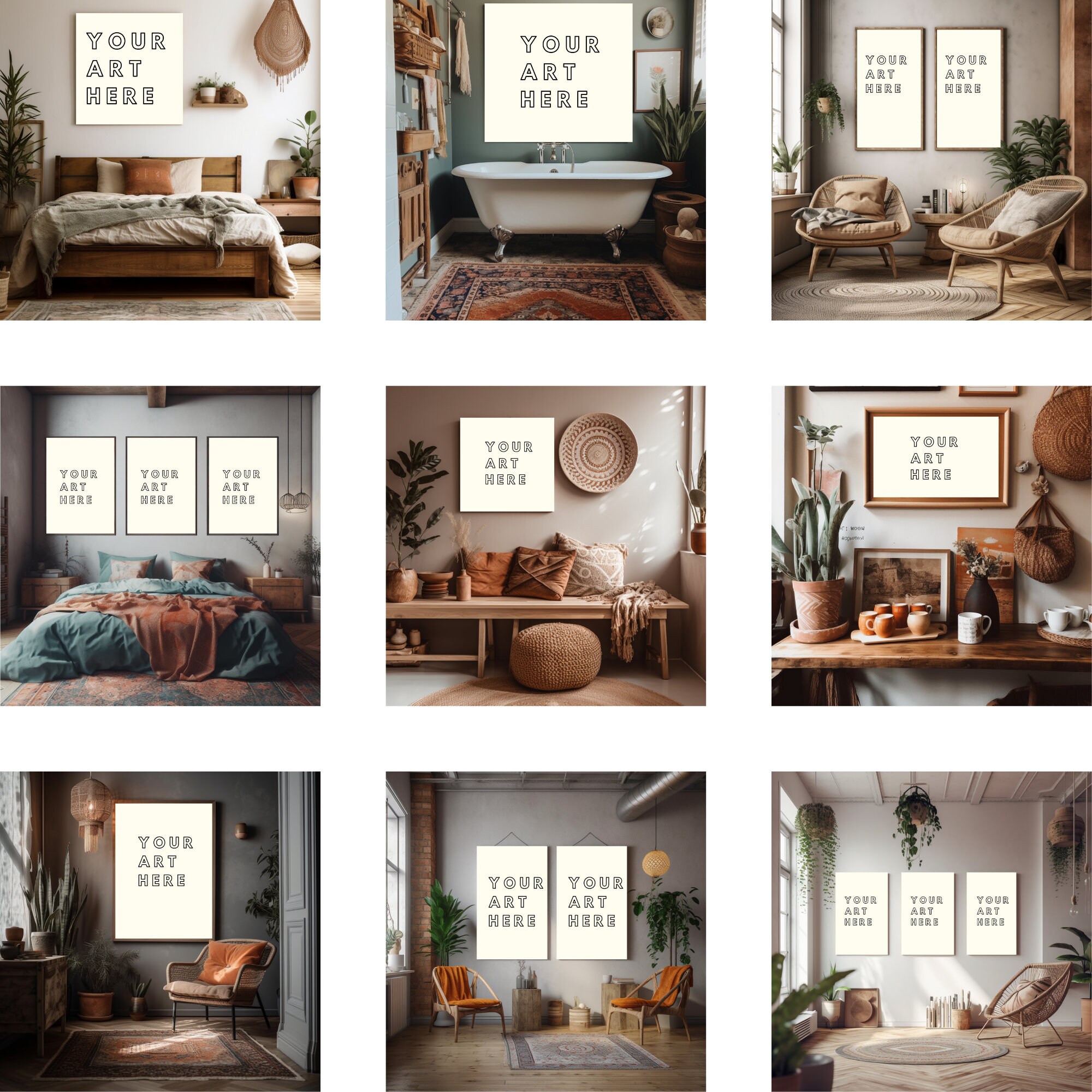 53 Frame and Poster Mock Ups Frame and Poster Mock up Bundle Modern ...