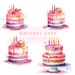 Birthday Cake Clipart, Celebration, Dessert, Party, Candles, Bakery ...