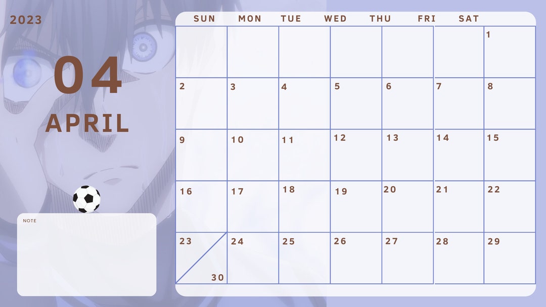 Blue Lock 2023 Calendar - Etsy
