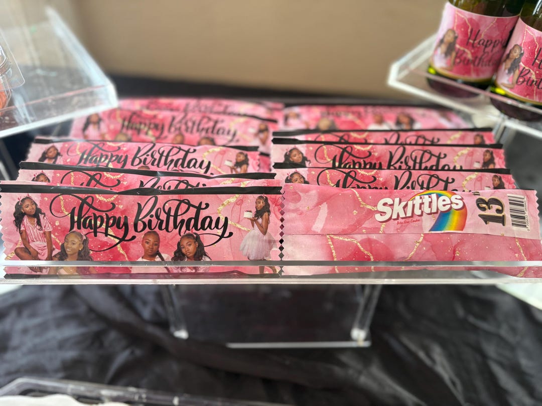 Custom Skittle Party Favors - Etsy