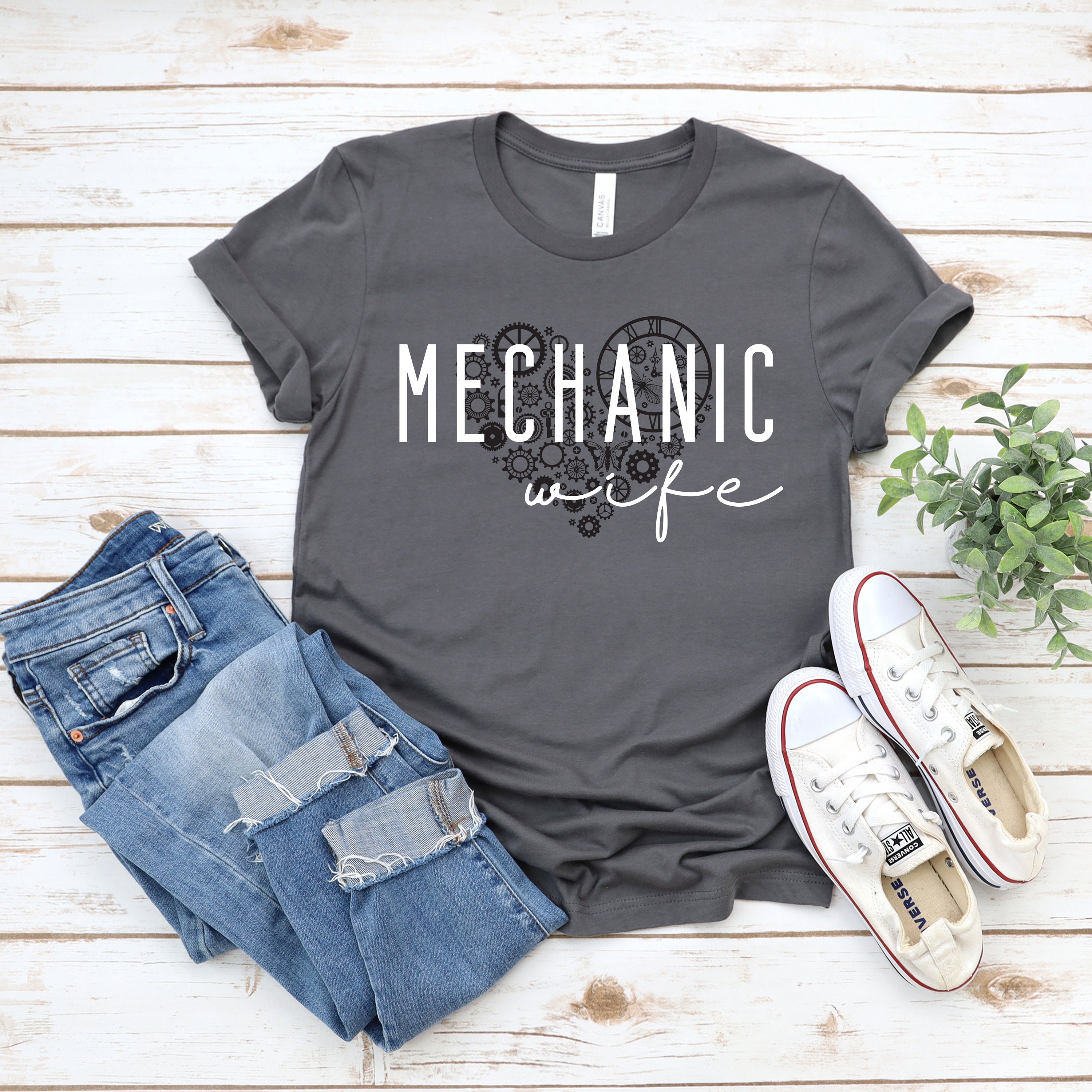 Mechanics Wife Shirt, Mechanics Girlfriend Shirt, Gift for Her, Gift ...