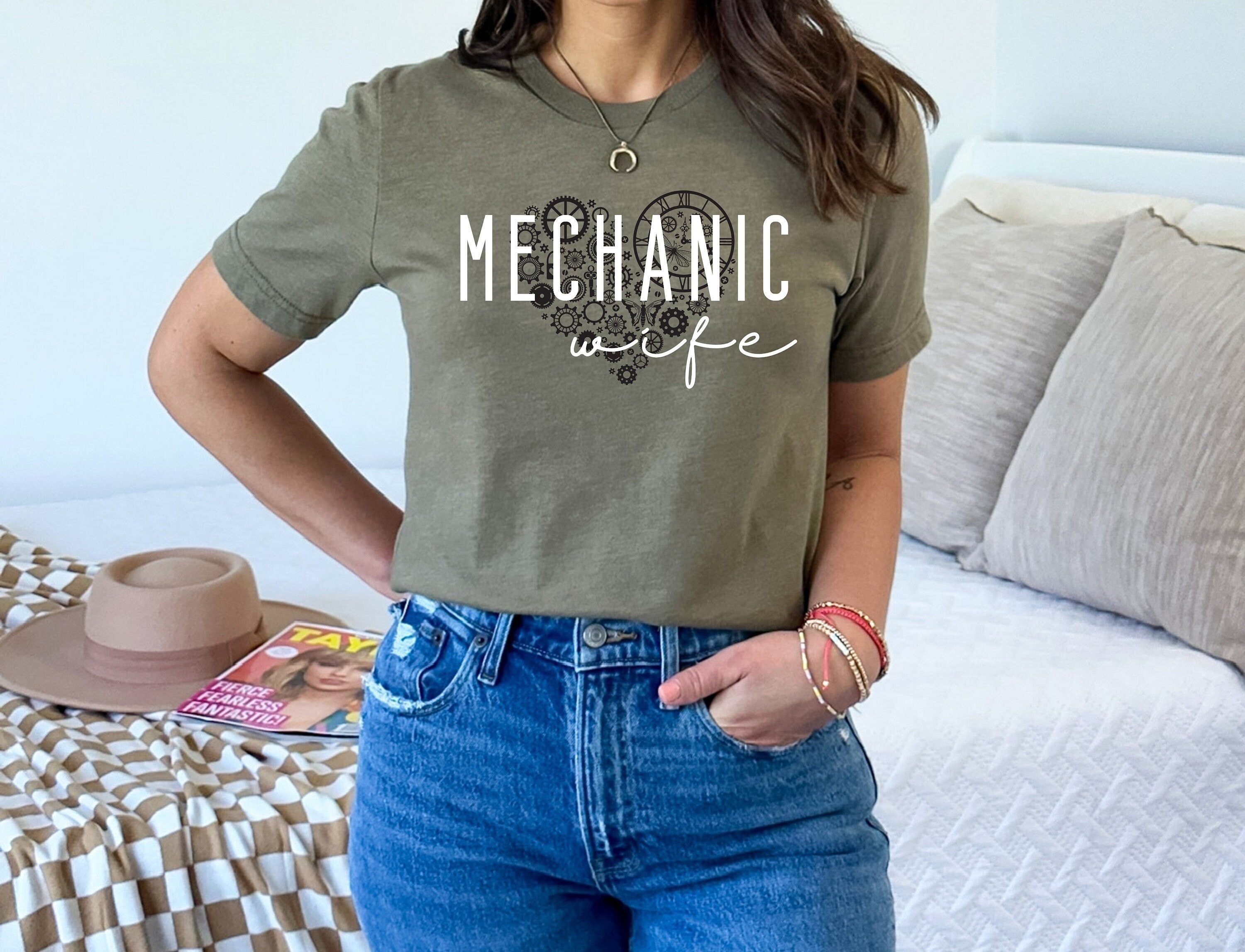 Mechanics Wife Shirt, Mechanics Girlfriend Shirt, Gift for Her, Gift ...