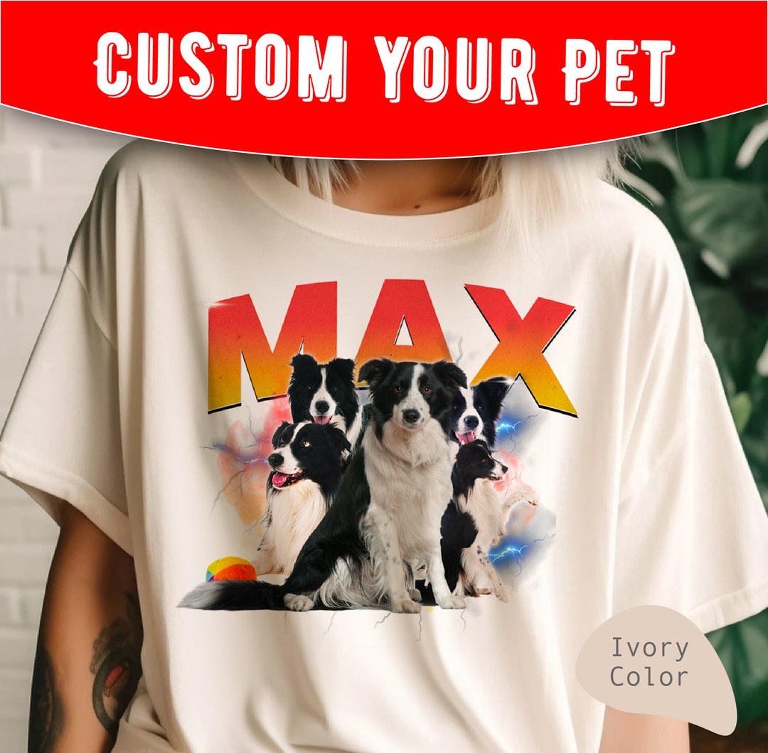 Personalized pet t-shirt, retro dog t-shirt, personalized pet t-shirt ...