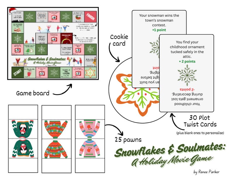 Snowflakes and Soulmates: A Holiday Movie Game - Etsy