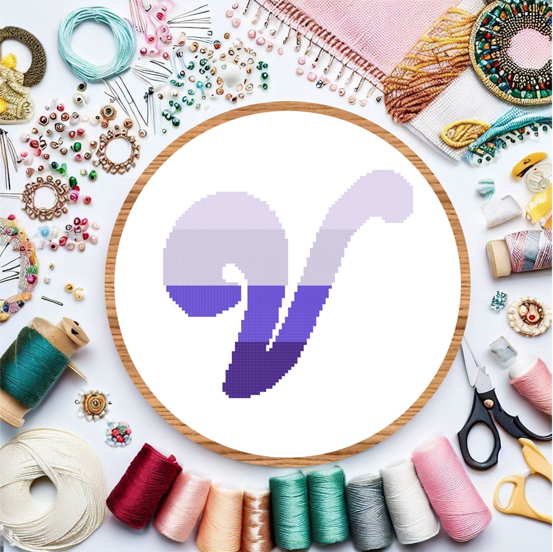 Letter V Cross Stitch Pattern Alphabet Embroidery Pattern - Etsy