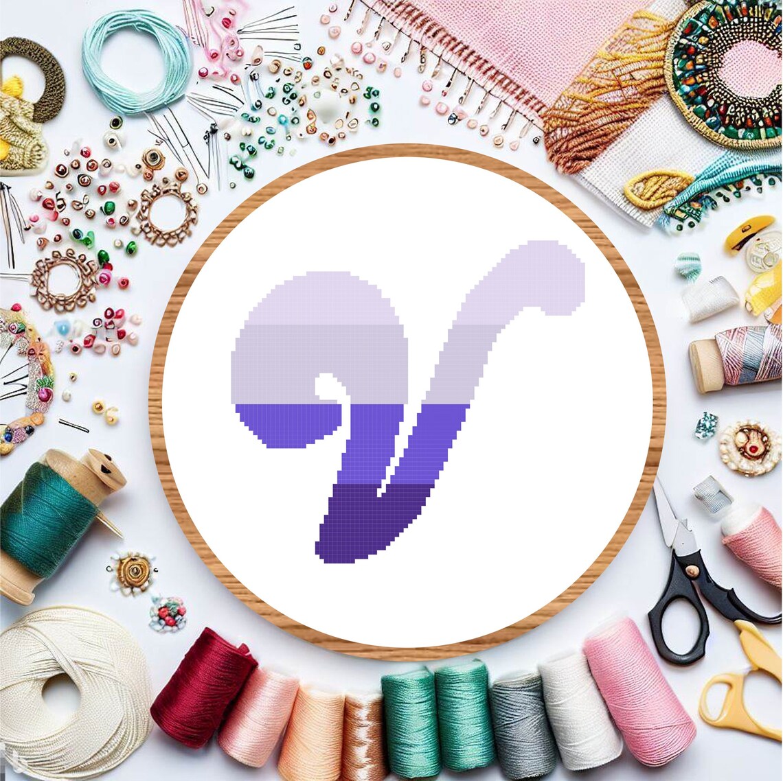 Letter V Cross Stitch Pattern Alphabet Embroidery Pattern - Etsy