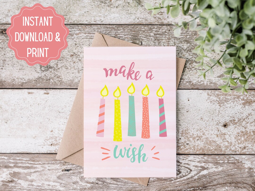 Printable Birthday Card | Happy Birthday Card | Digital Card ...