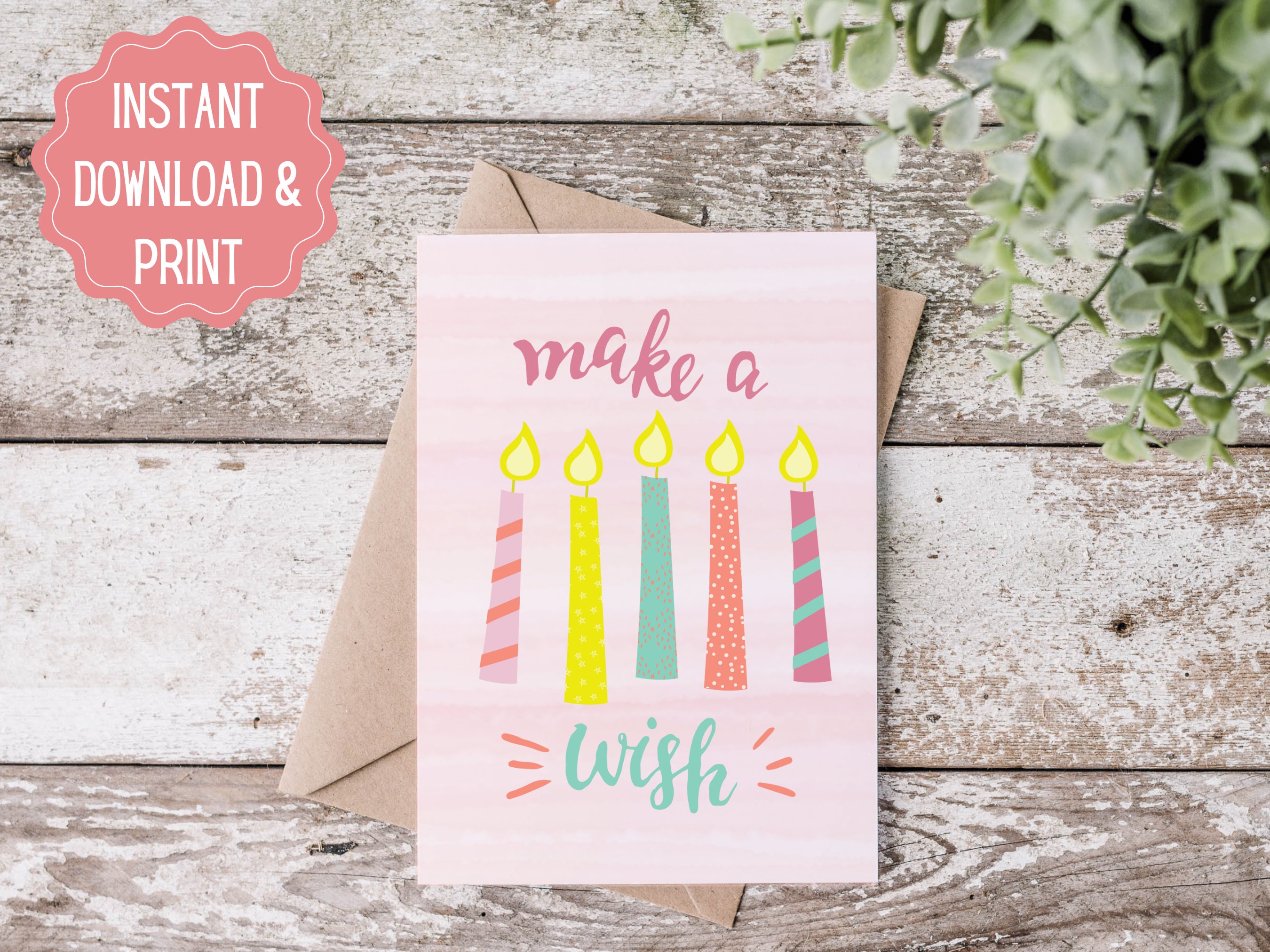 Printable Birthday Card | Happy Birthday Card | Digital Card ...