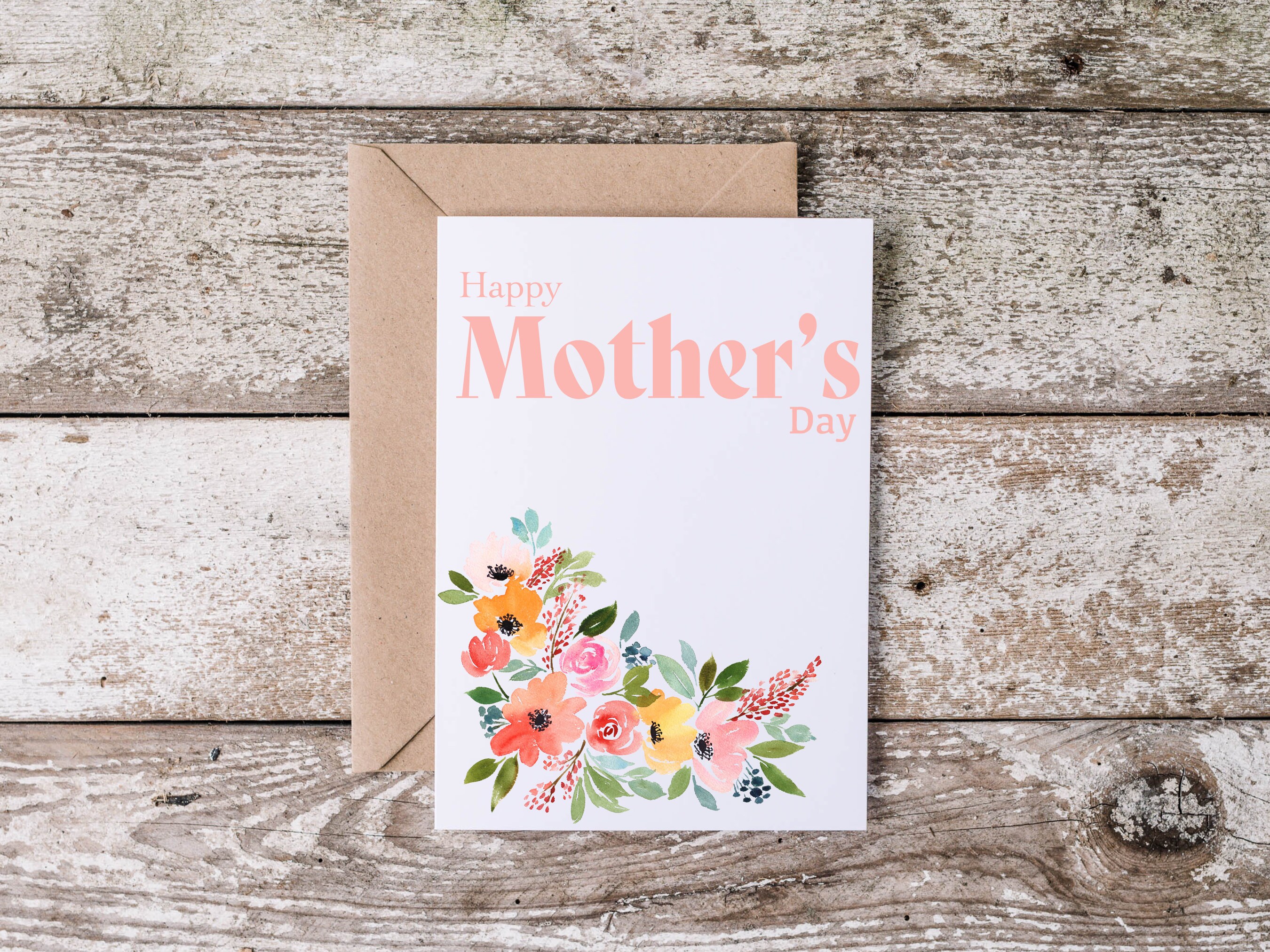 Printable Mother's Day Card Happy Mother's Day Card Digital Mother's ...