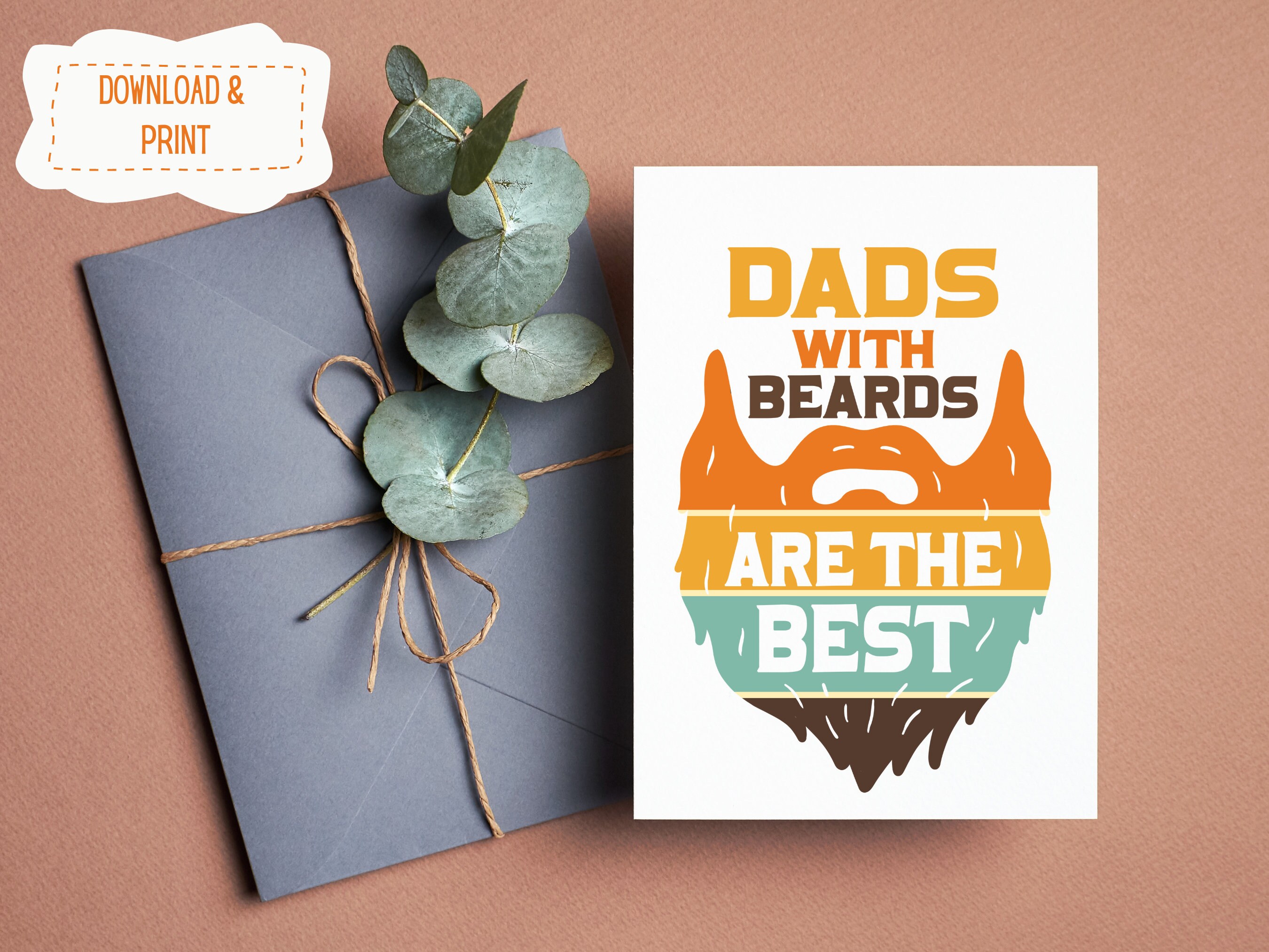 Father's Day Card Instant Download Greeting Card Fathers Day Card ...