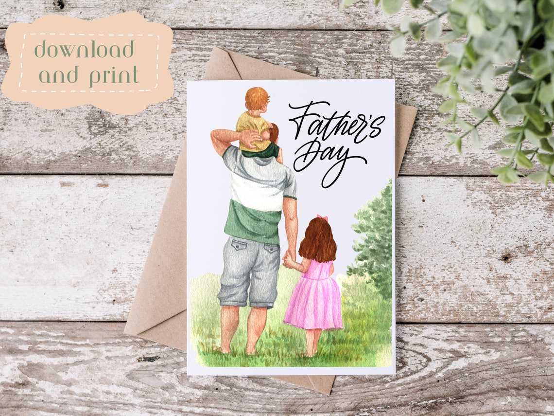 Printable Father's Day Card Father's Day Gift - Etsy