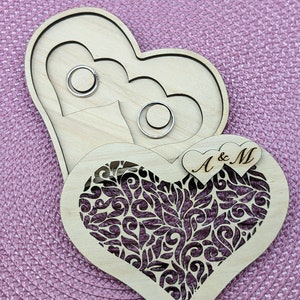 Heart Box for Wedding Rings - Etsy
