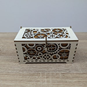 Box With Gears. Chest With Gears. - Etsy