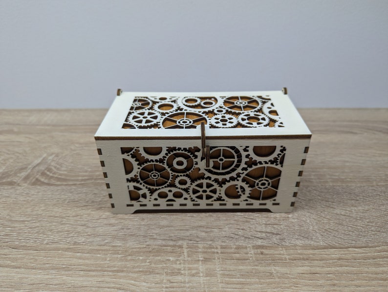 Box With Gears. Chest With Gears. - Etsy
