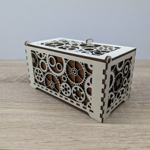 Box With Gears. Chest With Gears. - Etsy
