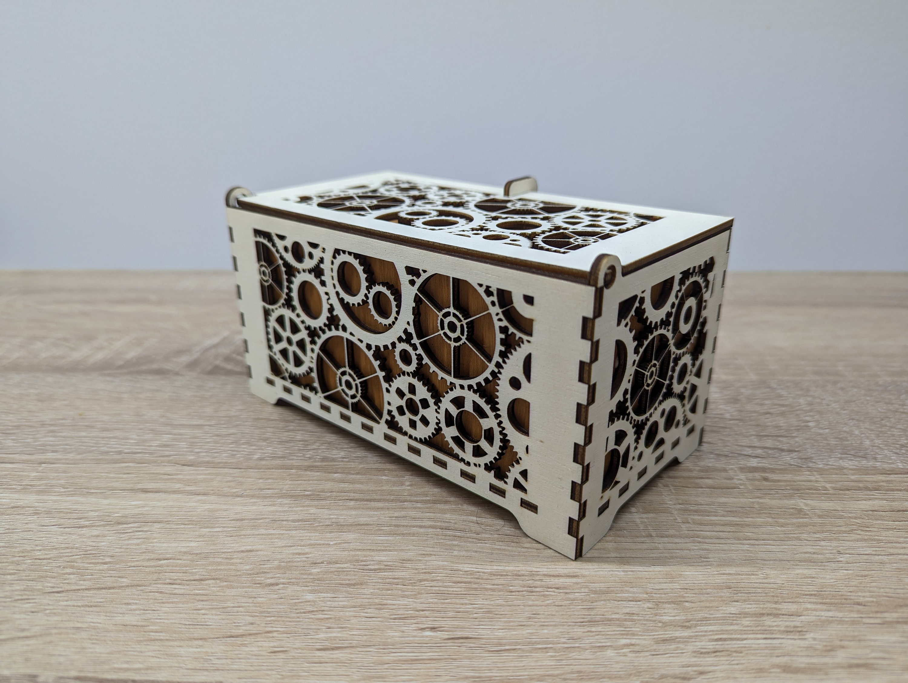Box With Gears. Chest With Gears. - Etsy