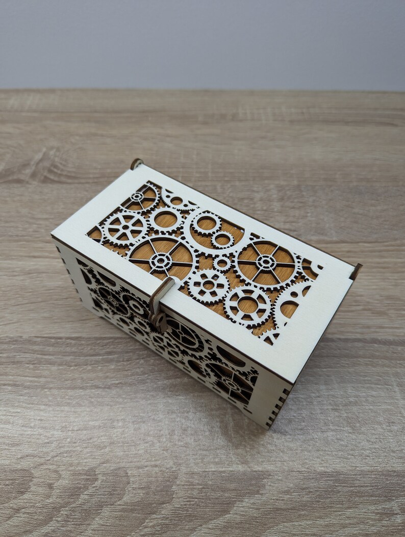 Box With Gears. Chest With Gears. - Etsy