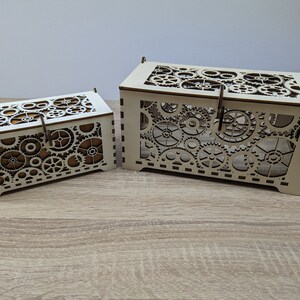 Box With Gears. Chest With Gears. - Etsy