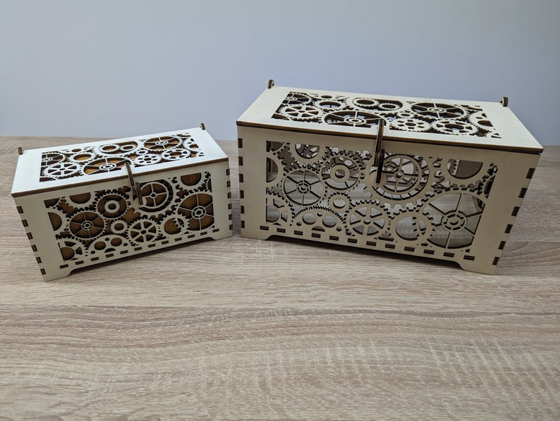 Box With Gears. Chest With Gears. - Etsy