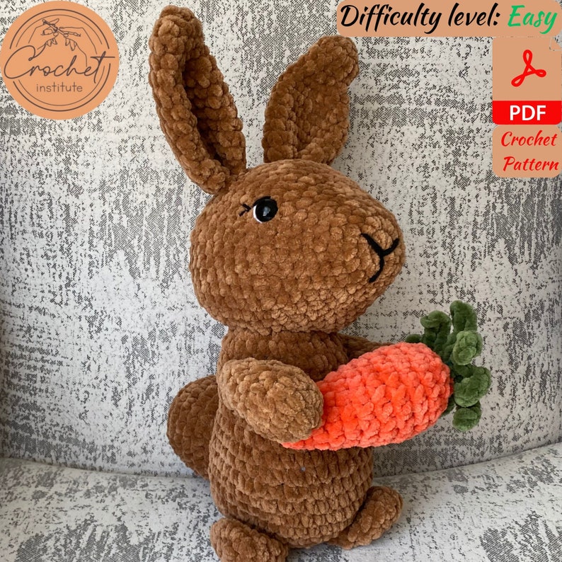 Amigurumi Rabbit Crochet Pattern Crochet Animal English PDF - Etsy