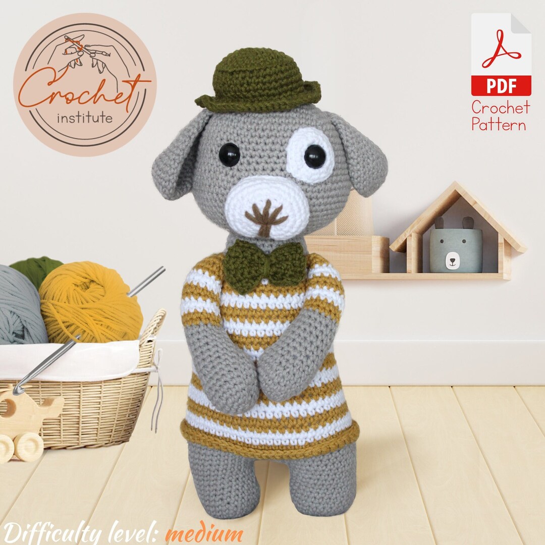 Crochet Pattern, Amigurumi Dog, Crochet Animals, English PDF, Handmade ...