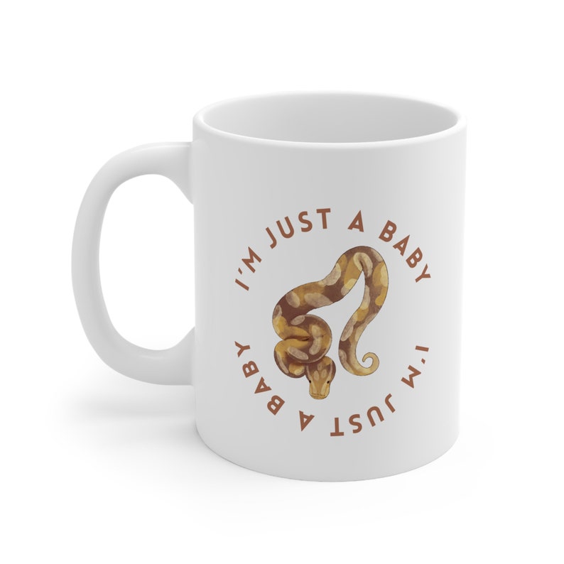Snake Mug, I'm Just a Baby, Ball Python, Reptile Lovers, Snake Lovers, Ball Python Mugs - Etsy