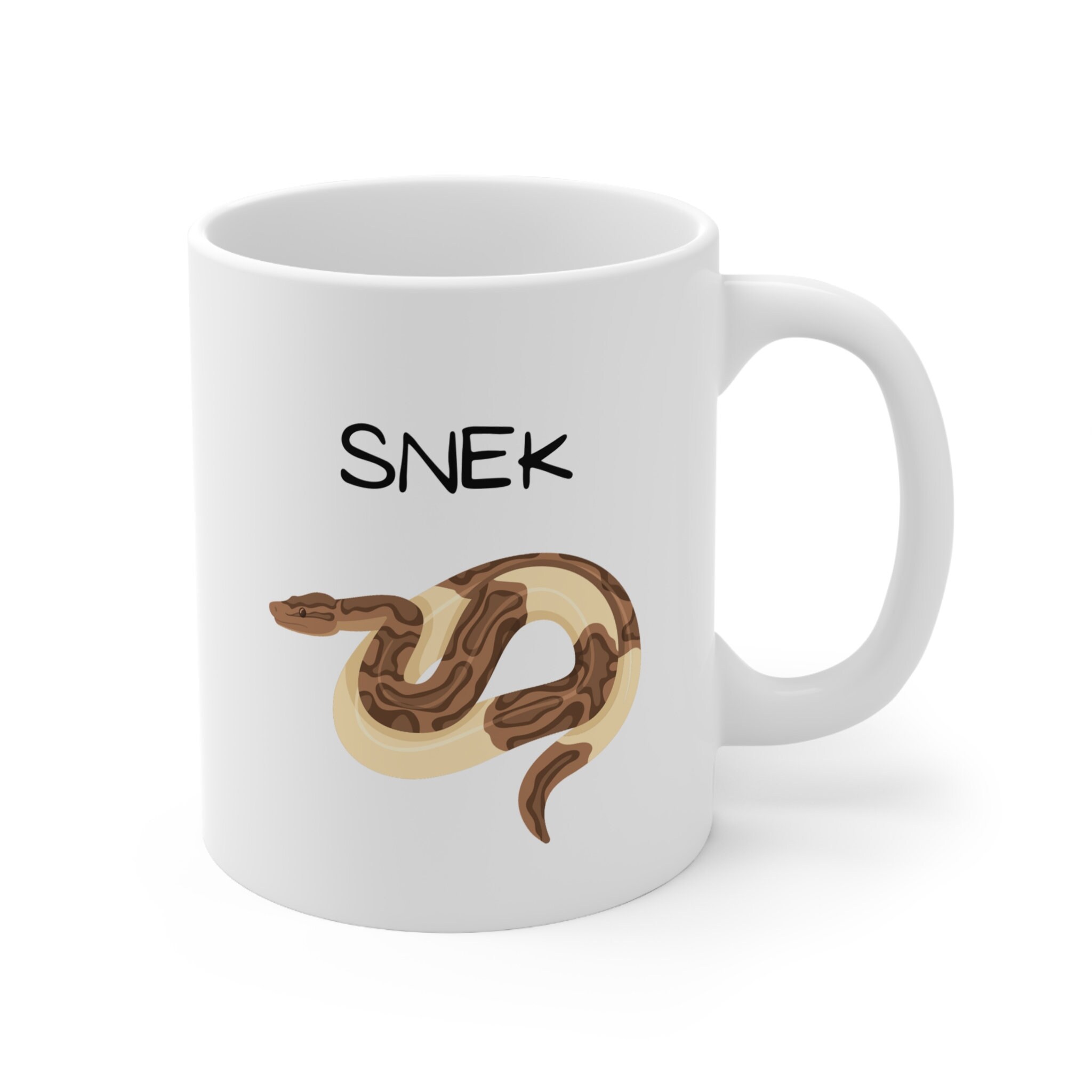 Snake Mug, Snek Mug, Piebald Ball Python, Reptile Lovers, Snake Lovers, Python Mug, Funny Snake ...