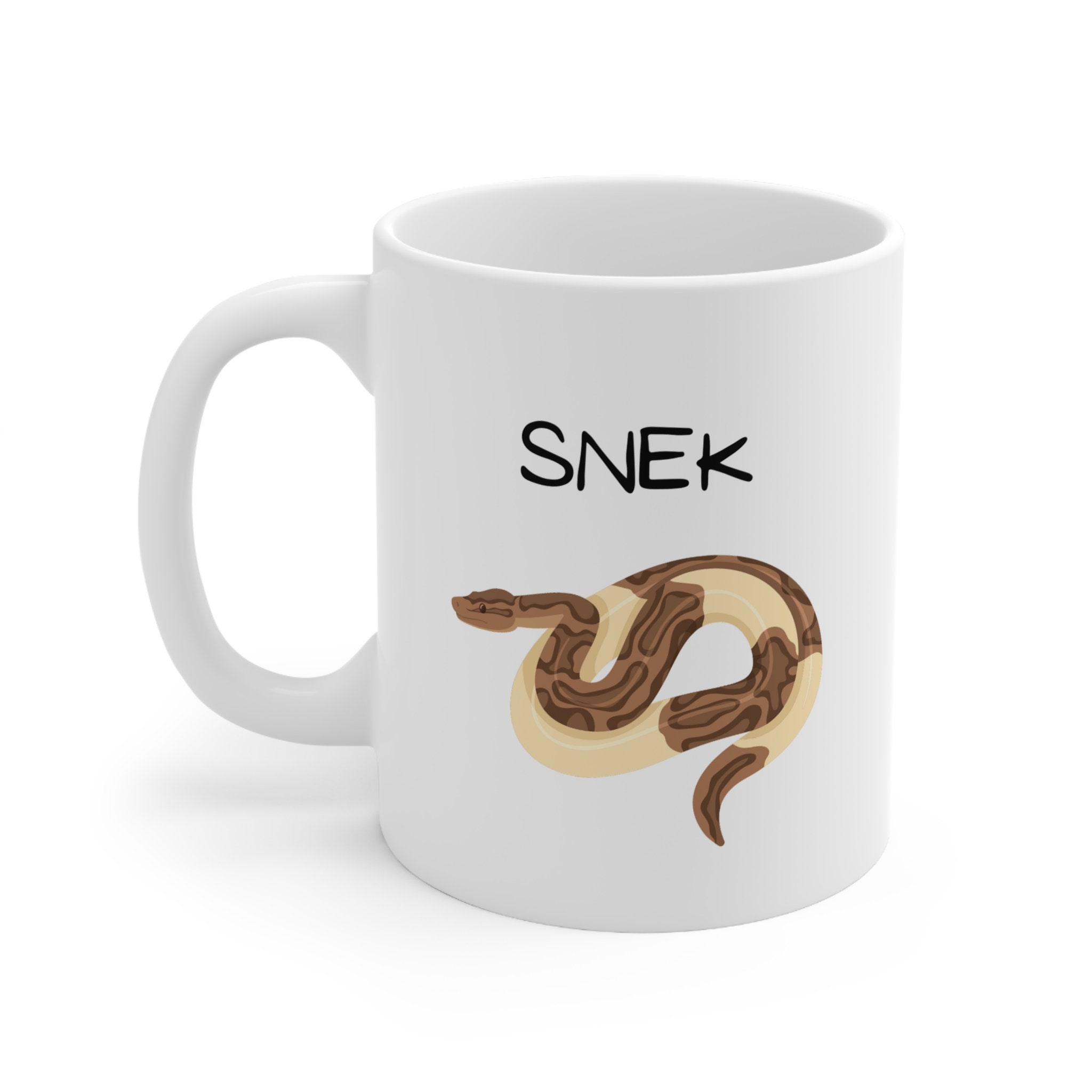 Snake Mug, Snek Mug, Piebald Ball Python, Reptile Lovers, Snake Lovers ...
