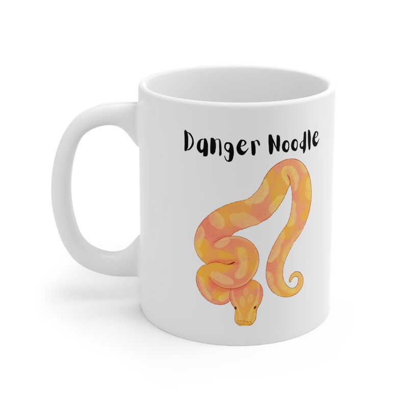 Snake Mug, Danger Noodle, Ball Python, Reptile Lovers, Snake Lovers ...