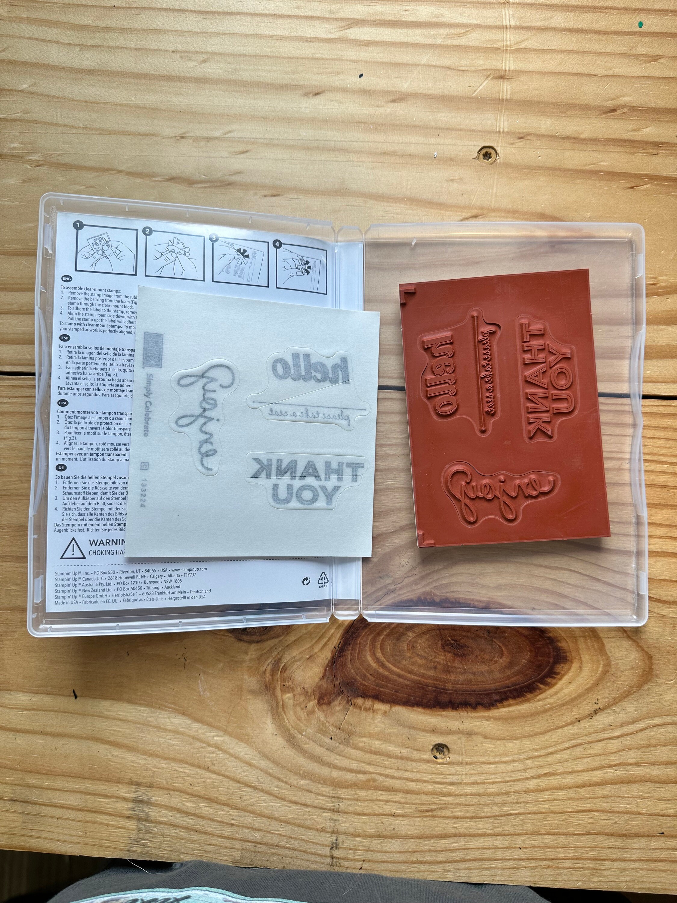 Stampin UP New Simply Celebrate, Enjoy, Thank You, Hello Please Take a ...