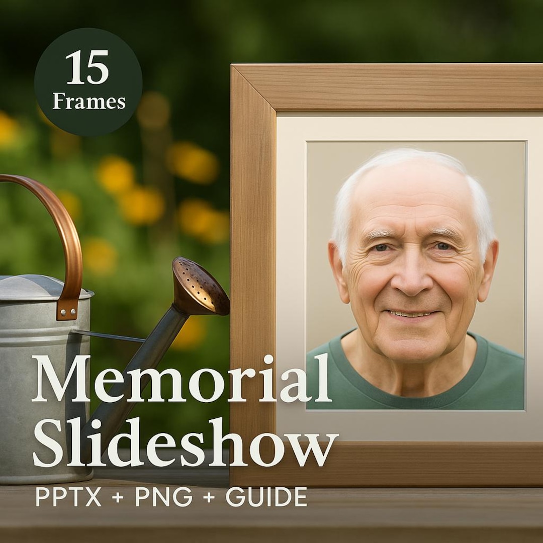 Gardening Memorial Slideshow Template | Funeral Tribute | Celebration ...